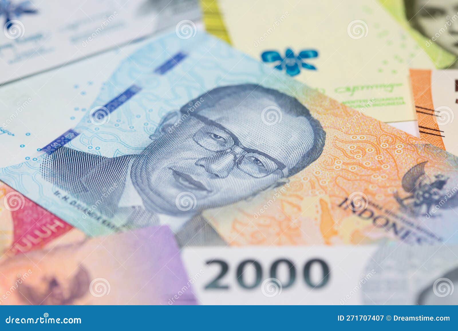 Indonesian banknotes stock image. Image of finance, saving - 271707407