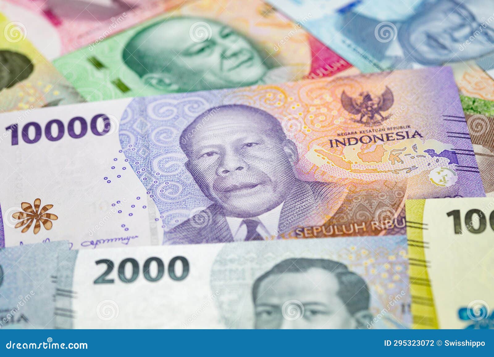 Indonesian banknotes stock photo. Image of success, bank - 295323072