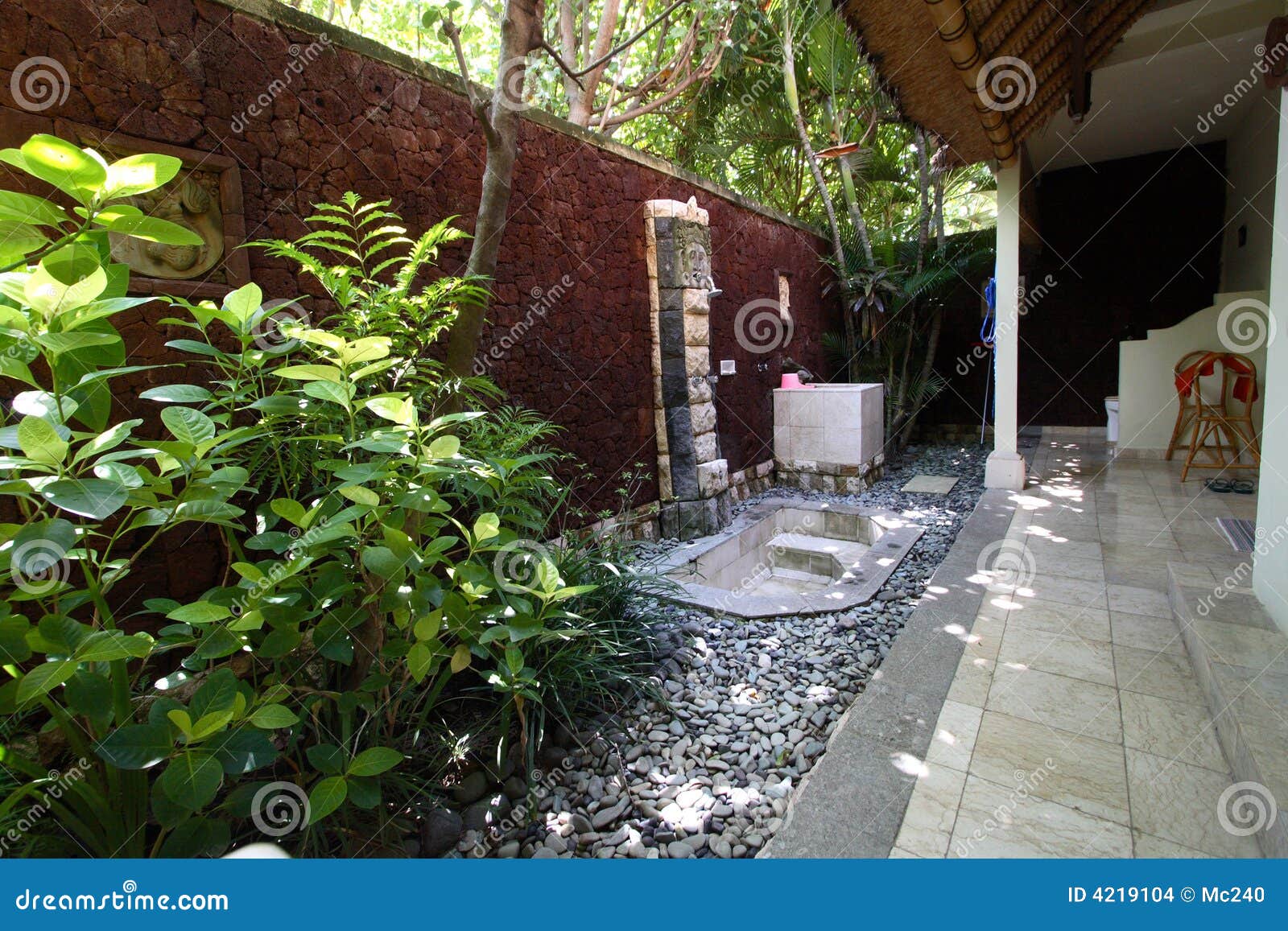 The Indonesian bathroom stock photo. Image of interior - 4219104