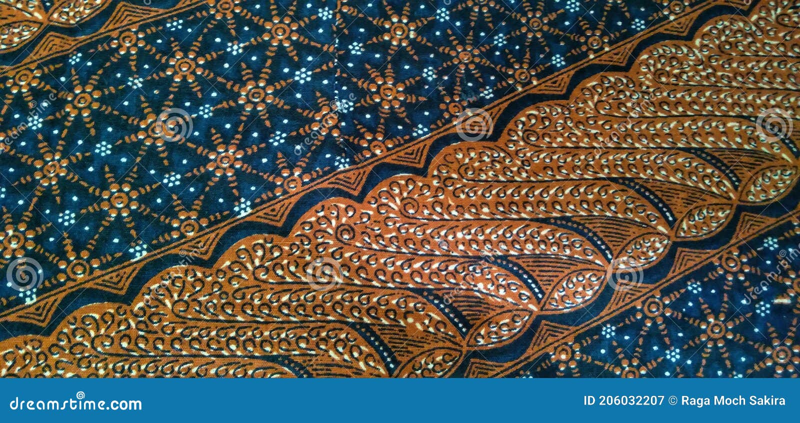 Indonesian Batic Fabric Pattern Stock Image - Image of fabric ...