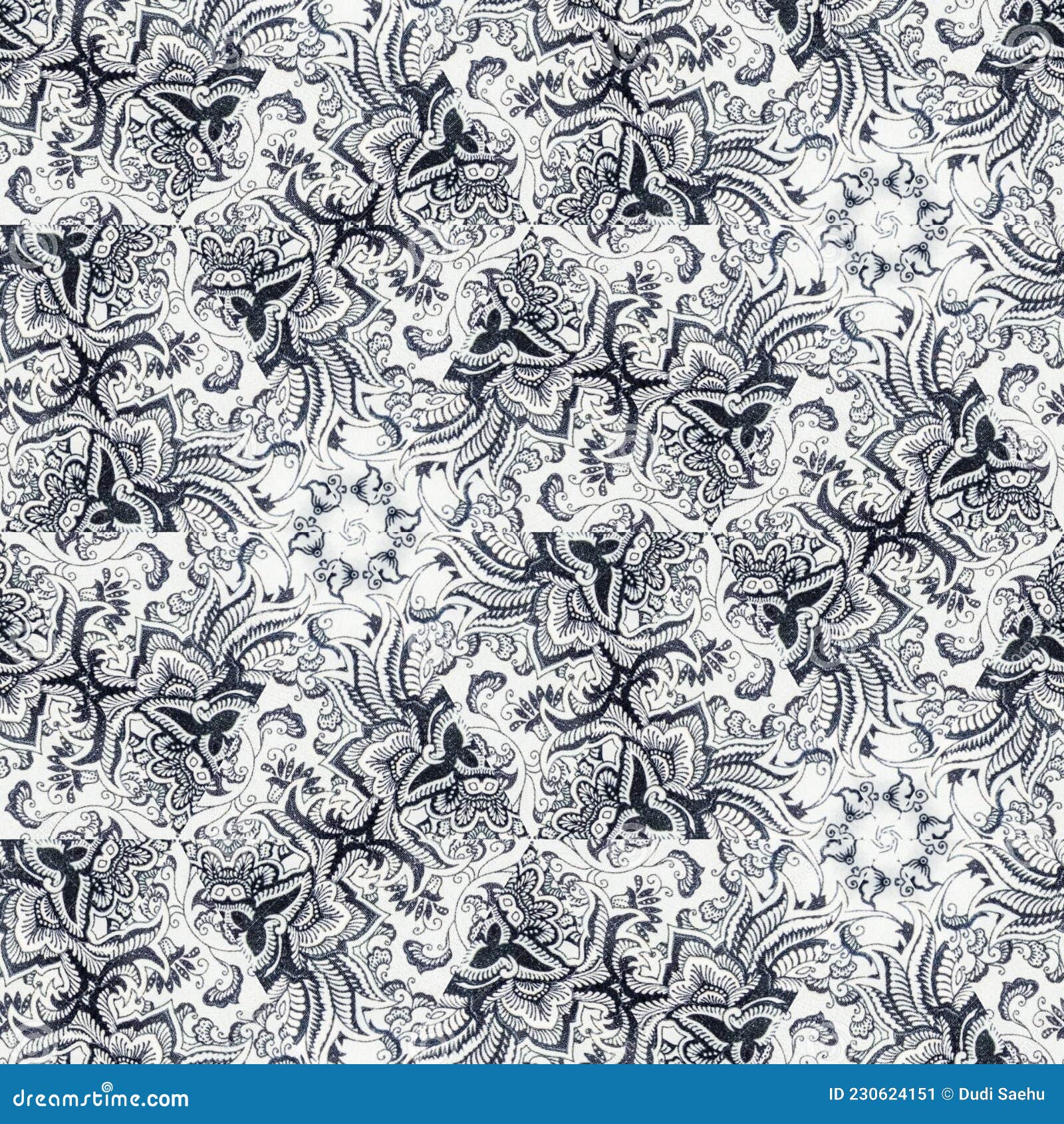 Indonesian Batik, Floral Batik, Batik Pattern, Image with Mirror Effect ...