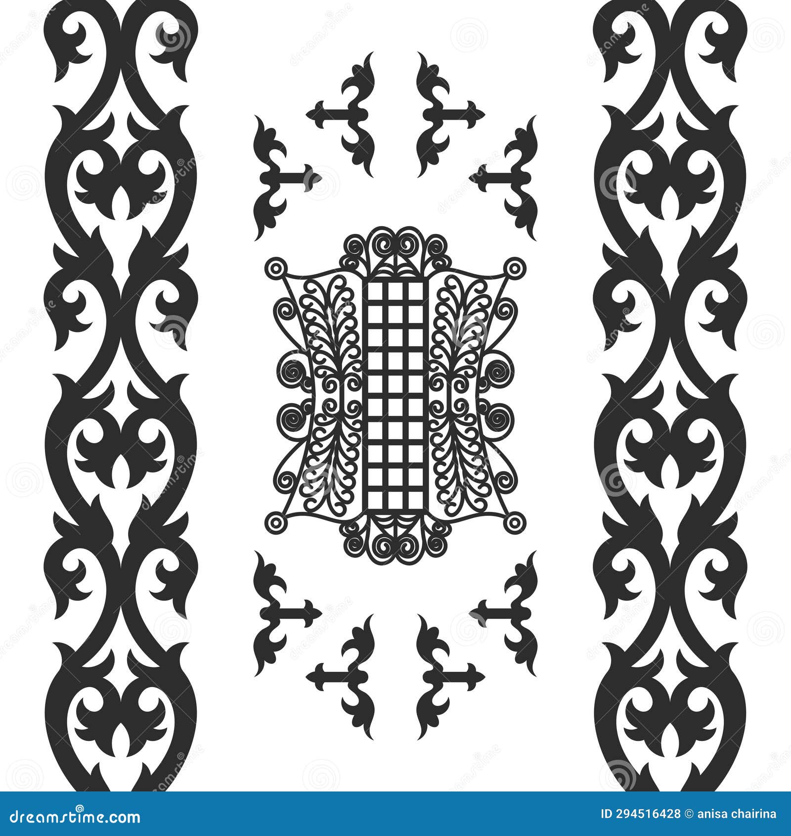 Indonesian Batik Heritage Element Vector Design Stock Vector ...