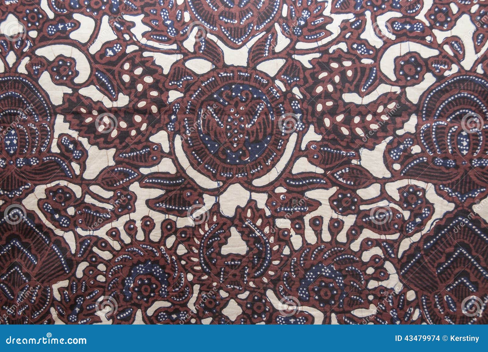Indonesian batiks stock photo. Image of ornament, decoration - 43479974
