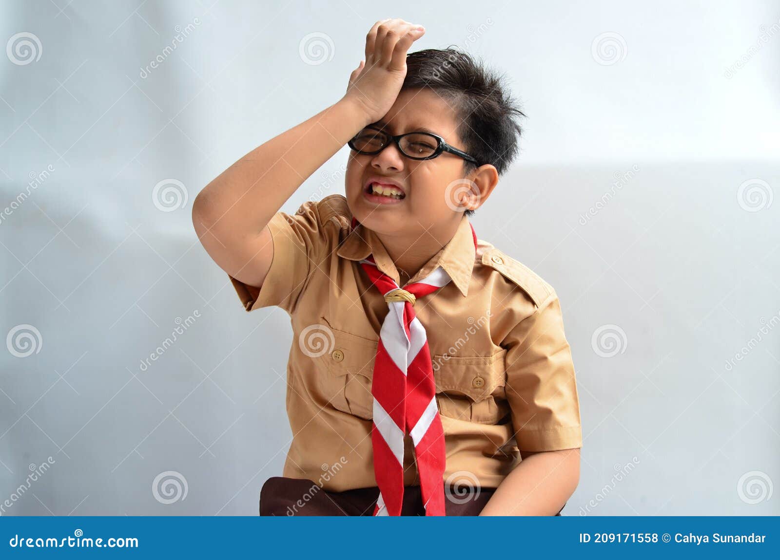 Indonesian Boy Scouts with Remember Something after Forget Expressions ...