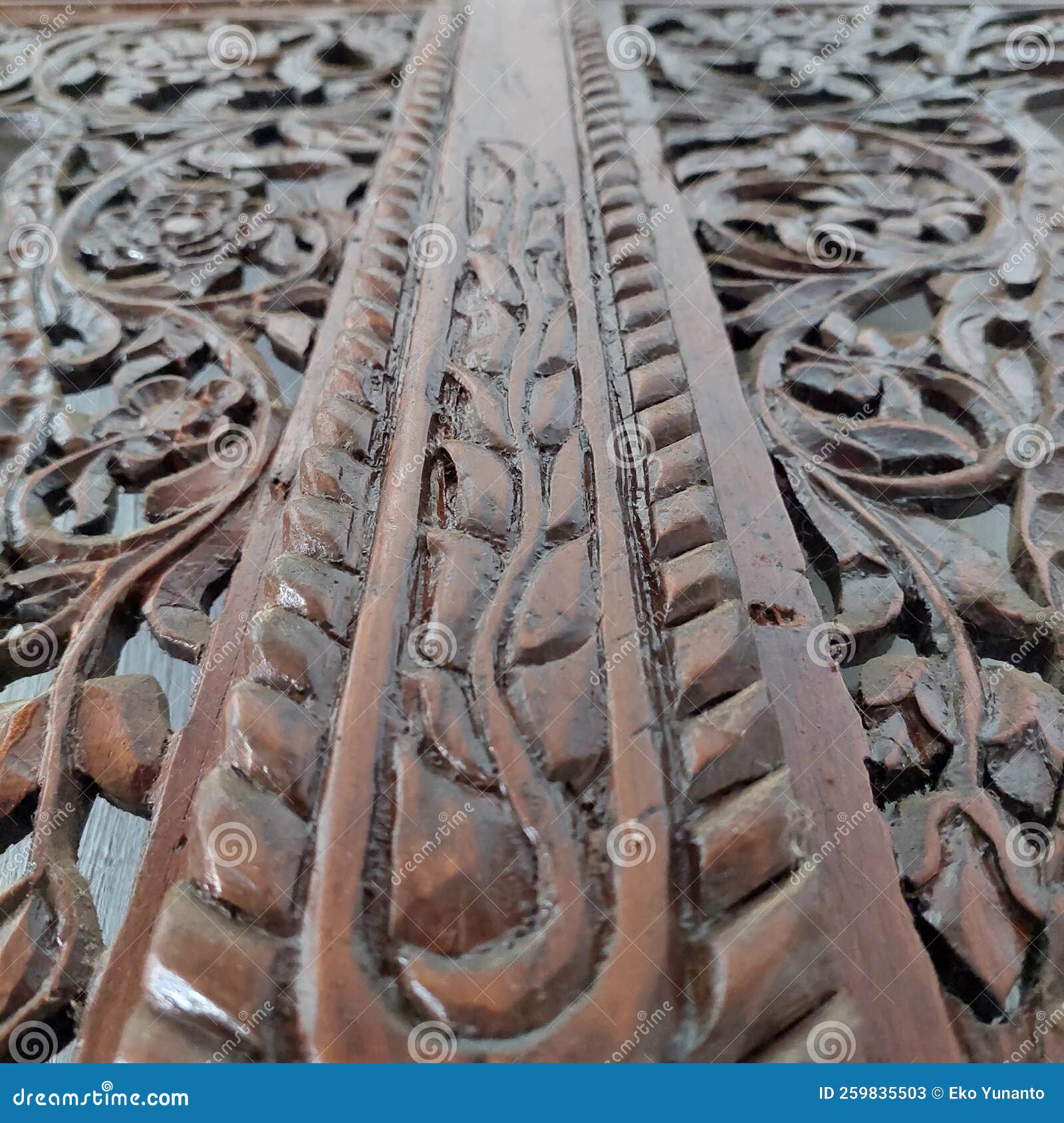 Indonesian Central Java Ethnic Wood Carving Which is Commonly Used for ...