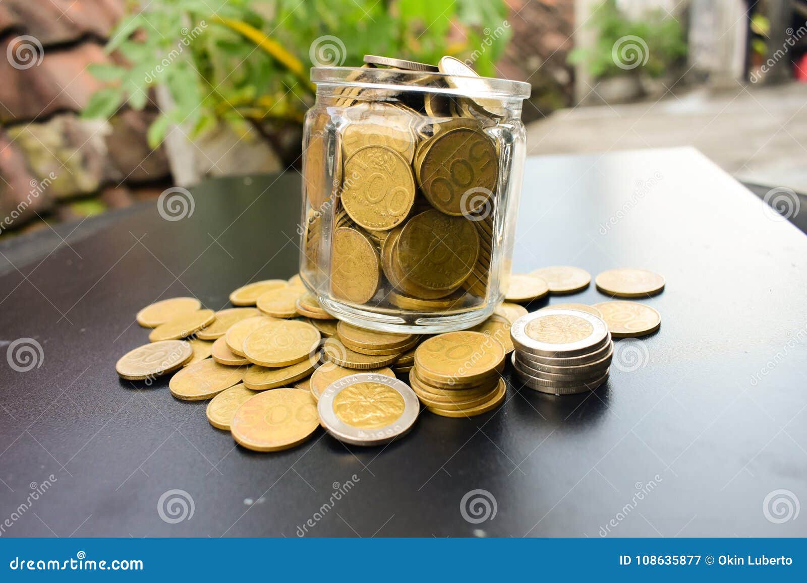 Rupiah Coins stock image. Image of recehan, coin, duit - 108635877