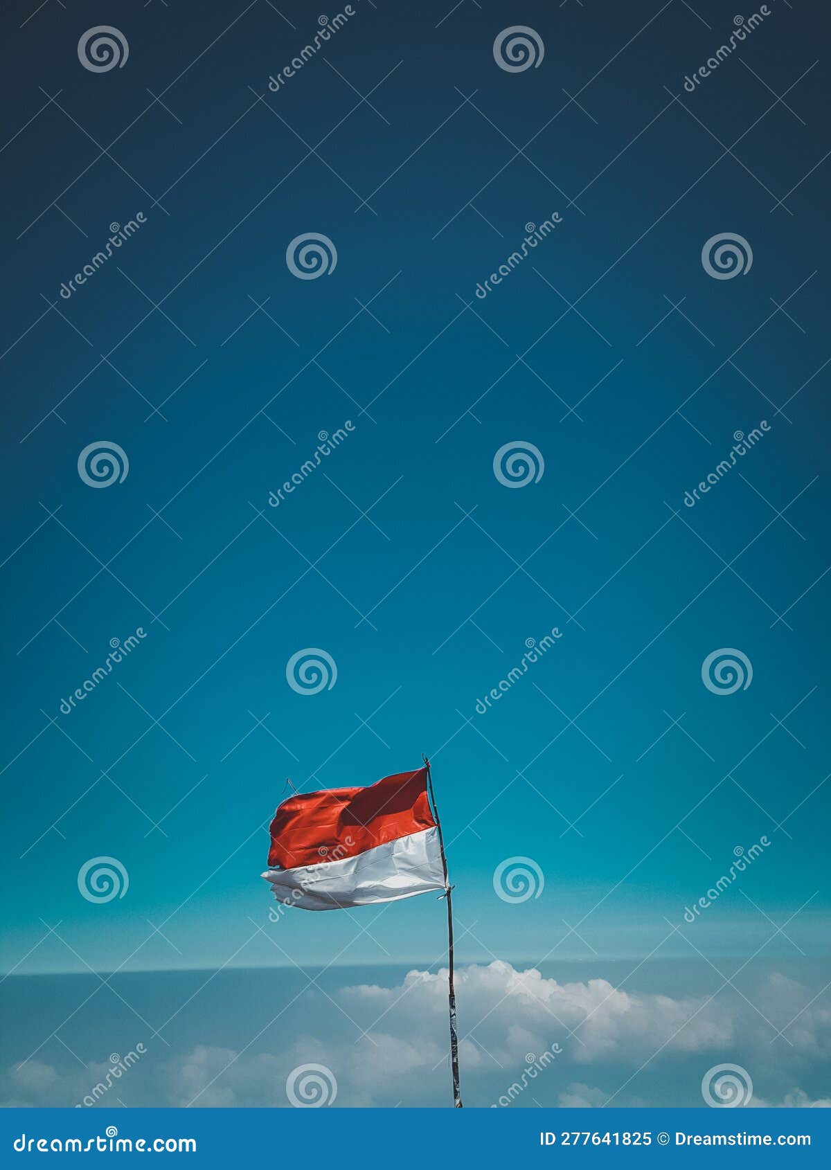 Indonesian Flag Asia Mountain of Java Nature Stock Image - Image of ...