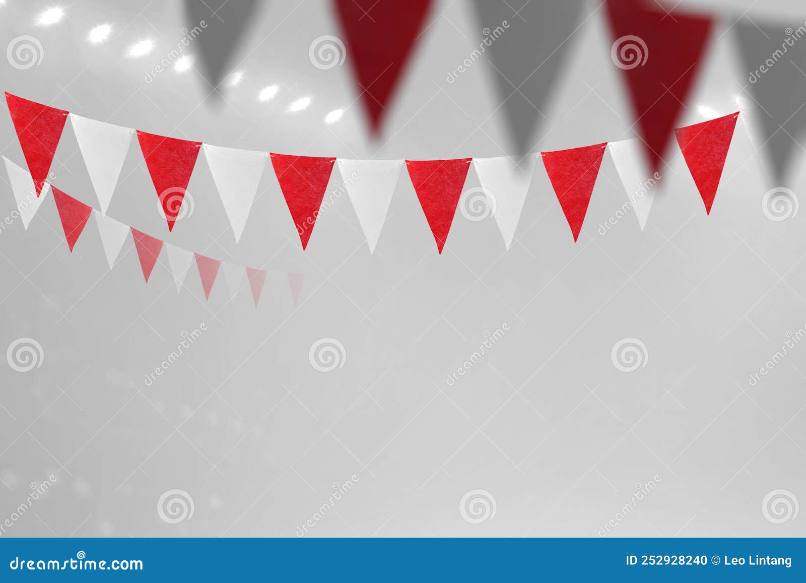 Indonesian Flag Hanging with Ropes Stock Photo - Image of independence ...