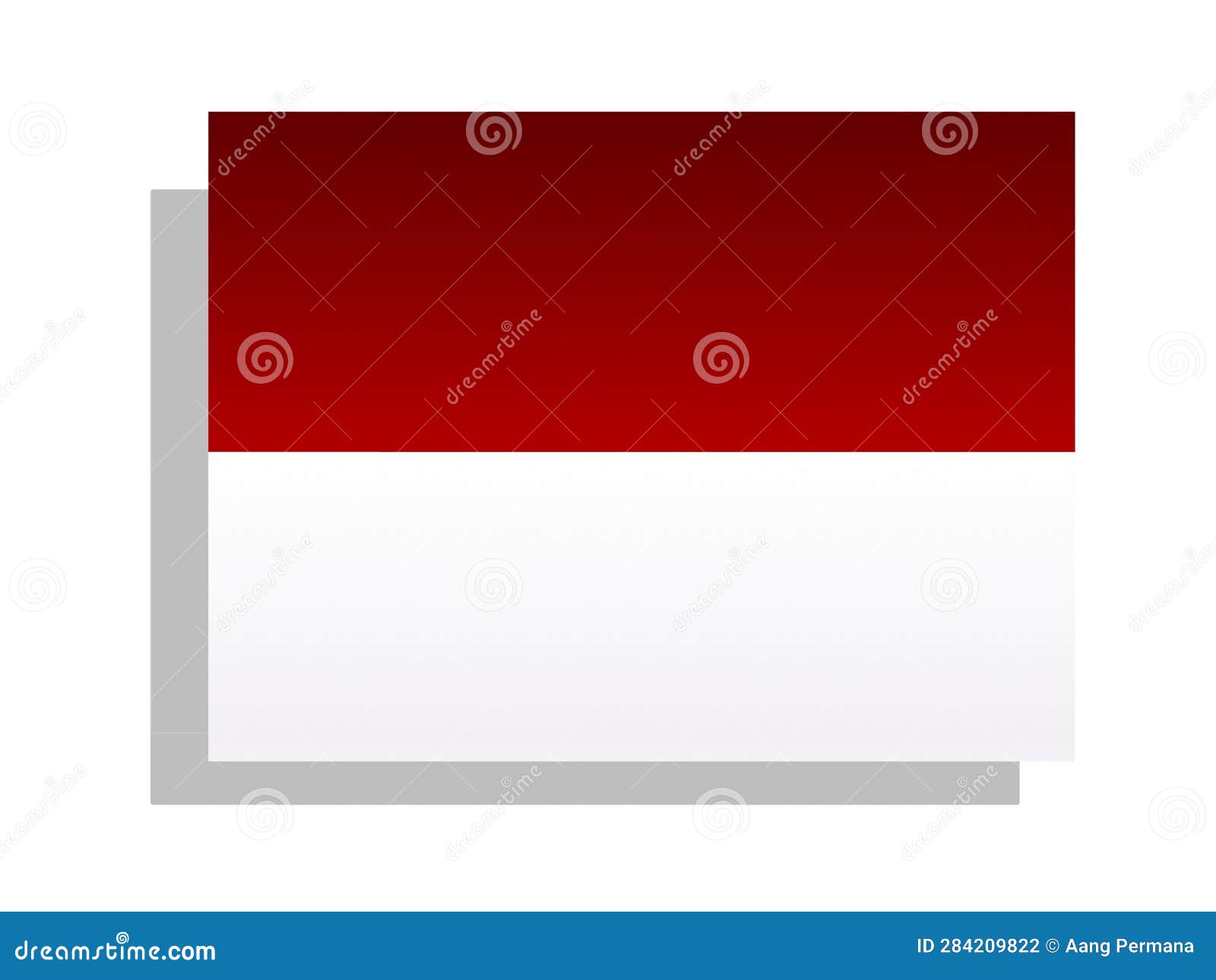 Indonesian Flag Red and White Color Isolated in White. Stock Photo ...