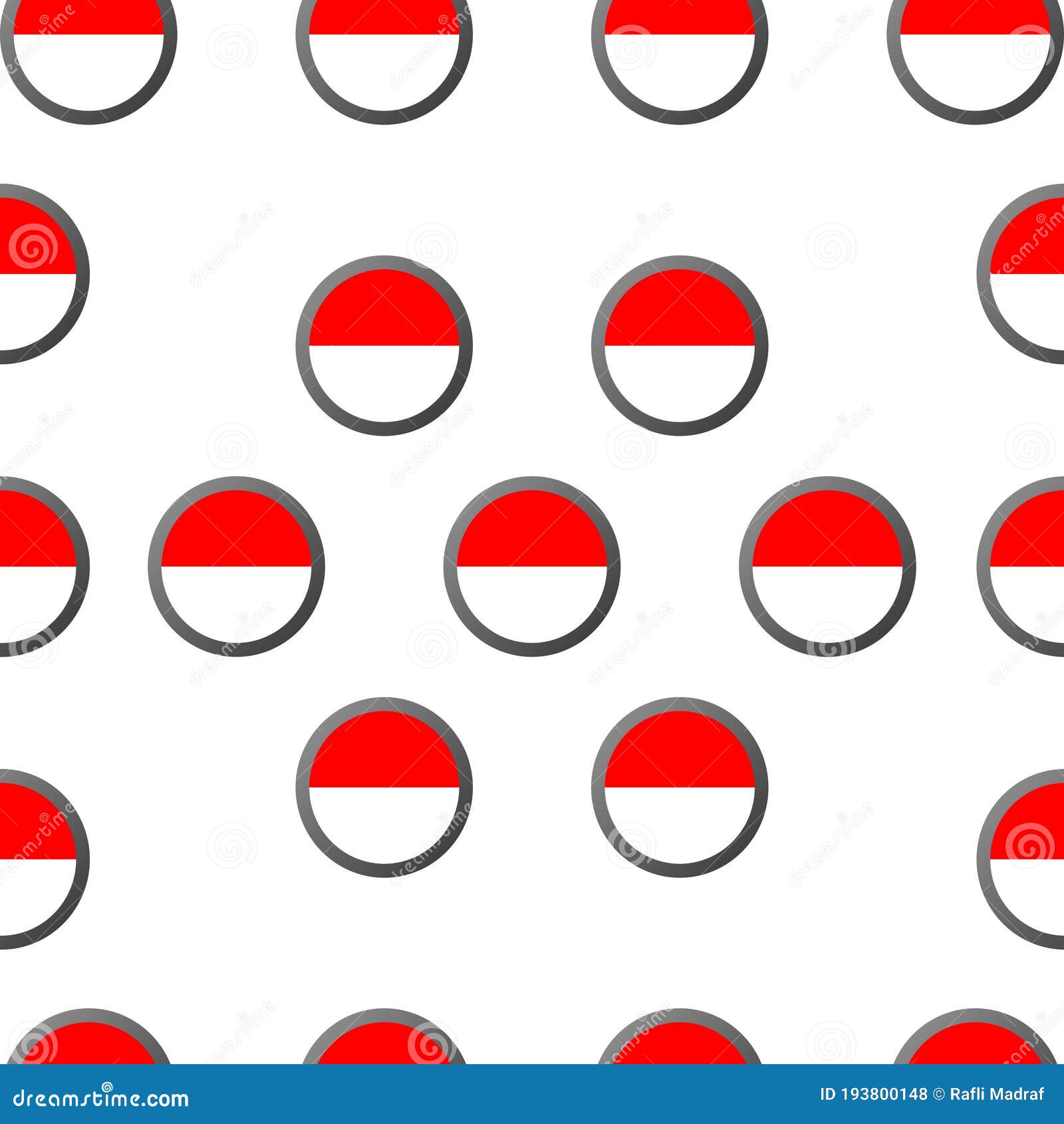 Indonesian Flag Round Shape Seamless Pattern Stock Vector ...
