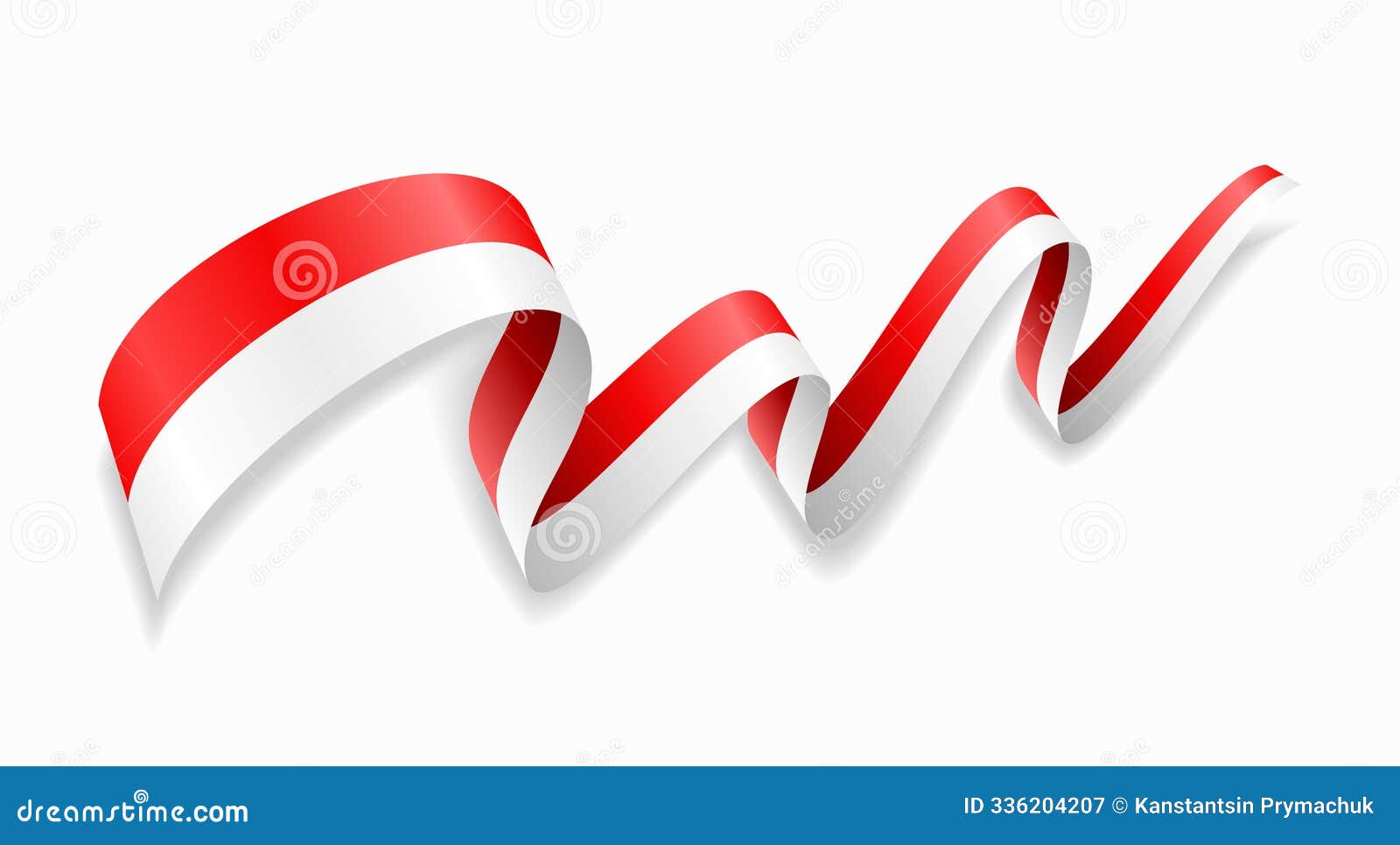 Indonesian Flag Red White Ribbon HUT Kemerdekaan Merdeka Indonesia 17 ...