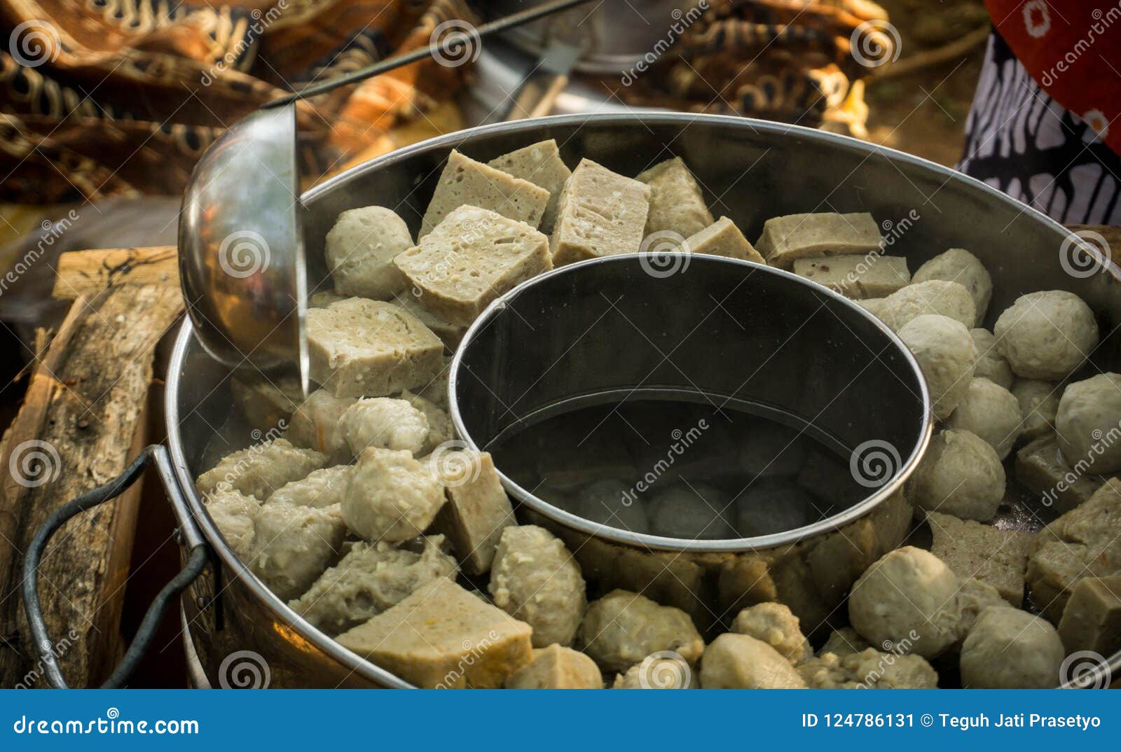 Indonesian Food, Bakso in the Steamer or Boiled Stock Image - Image of ...