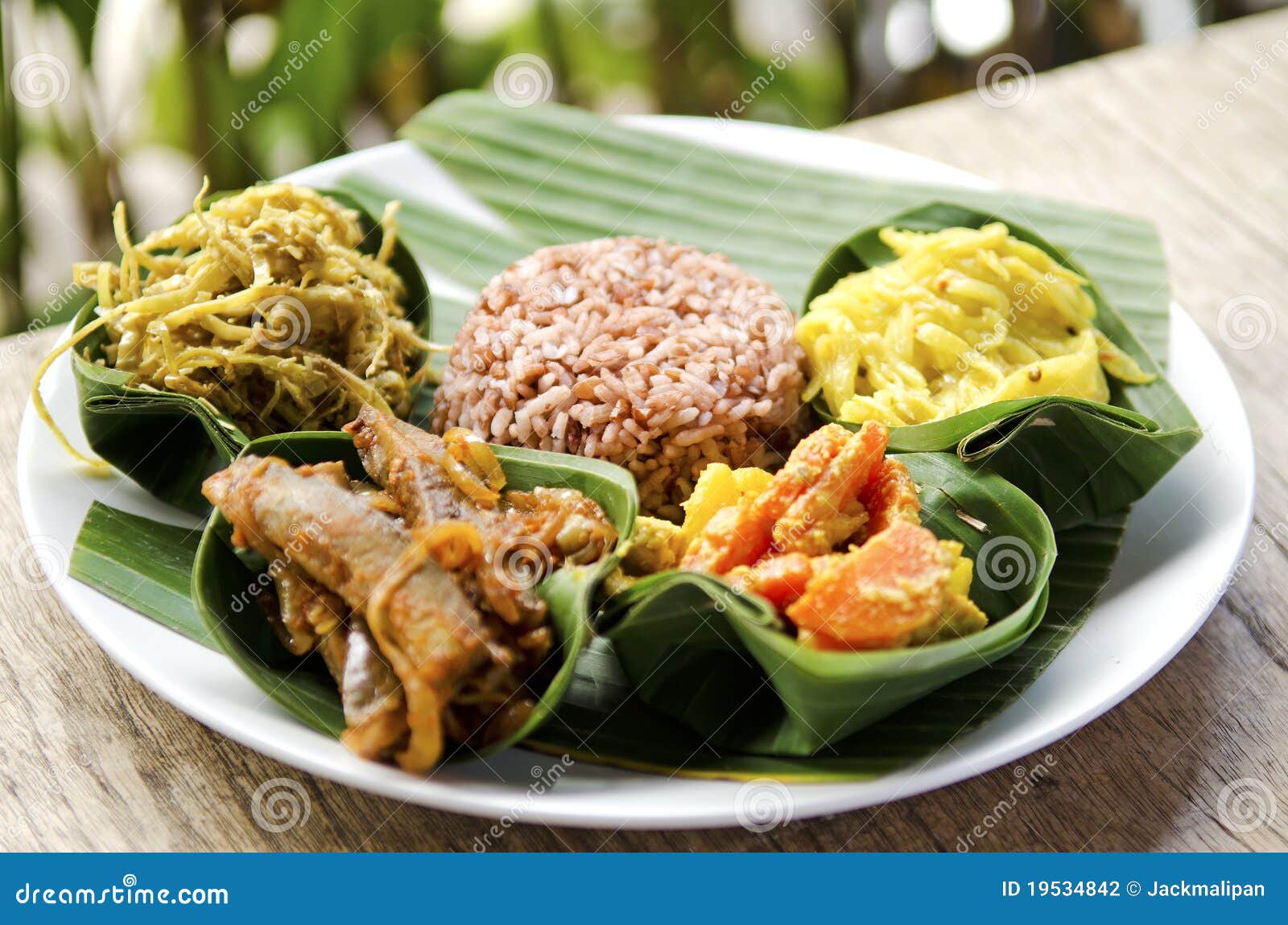 Indonesian food in bali stock photo. Image of curries - 19534842