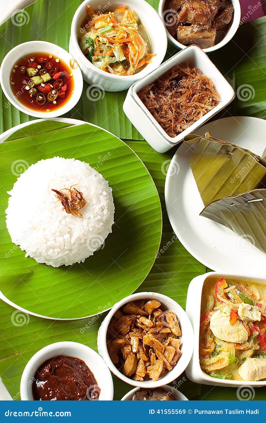 Indonesian food in Bali stock image. Image of travel - 41555569
