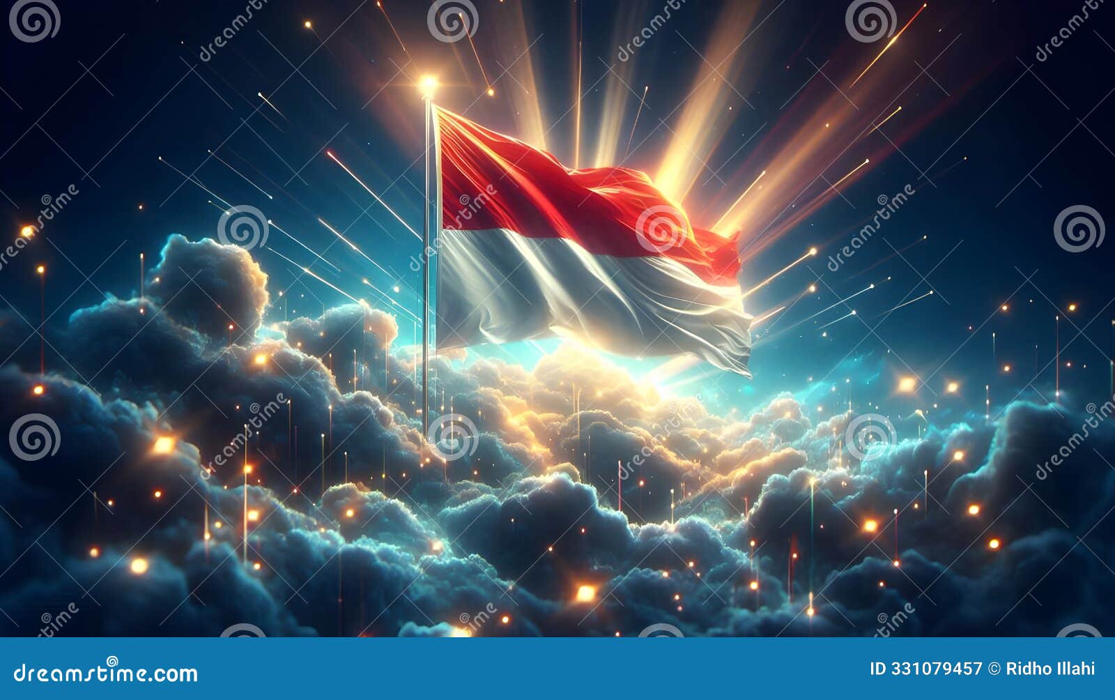 Indonesian Spirit Wallpaper Stock Illustration - Illustration of ...