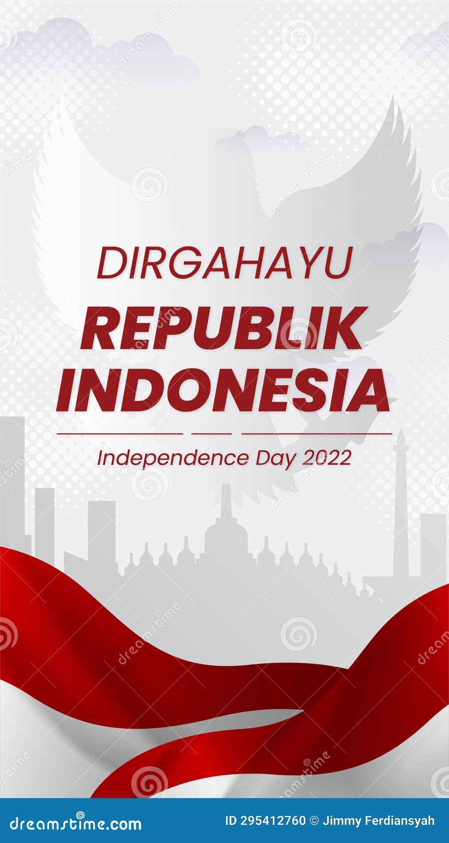 Indonesian Independence Day for Social Media Stock Vector ...