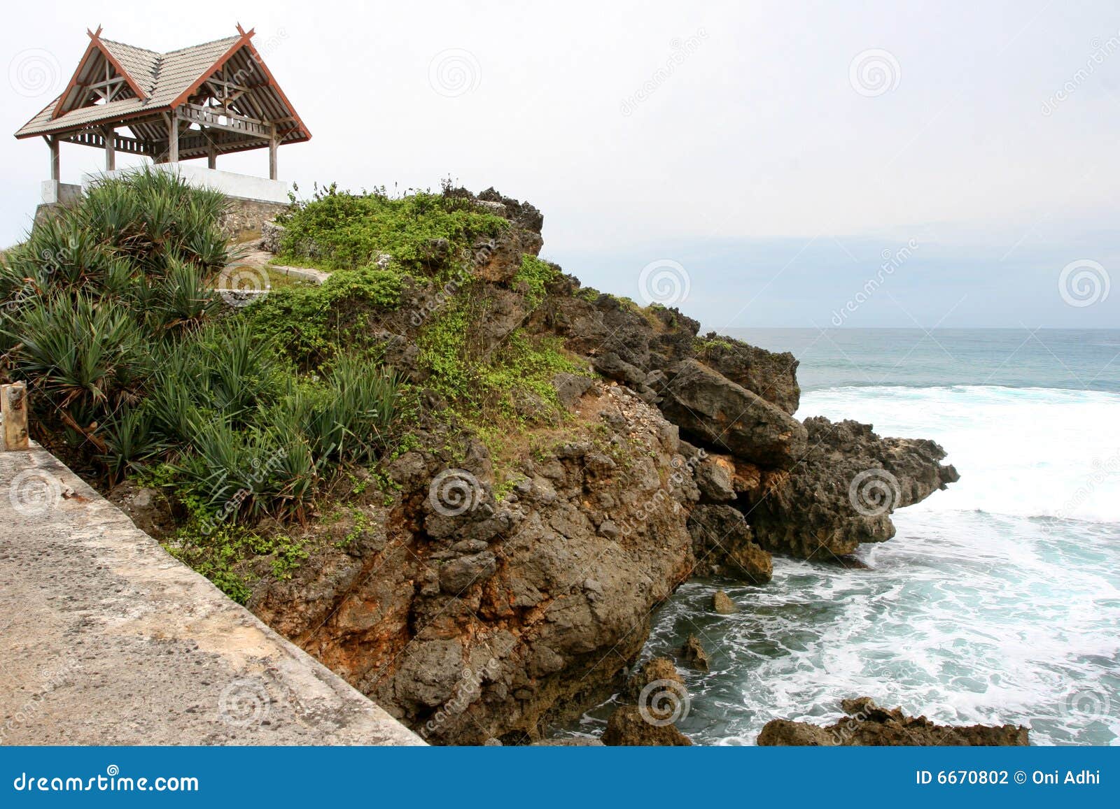 Indonesian Island Coastline Stock Photo - Image of rocky, structure ...