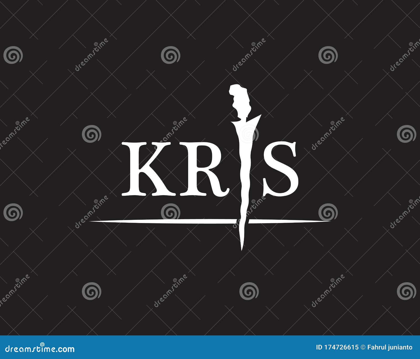 Indonesian Kris Symbol Vector Illustration | CartoonDealer.com #256455986