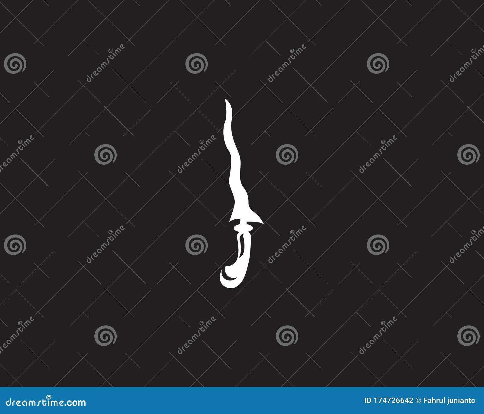 Indonesian Java Kris Symbol Vector Illustration | CartoonDealer.com ...