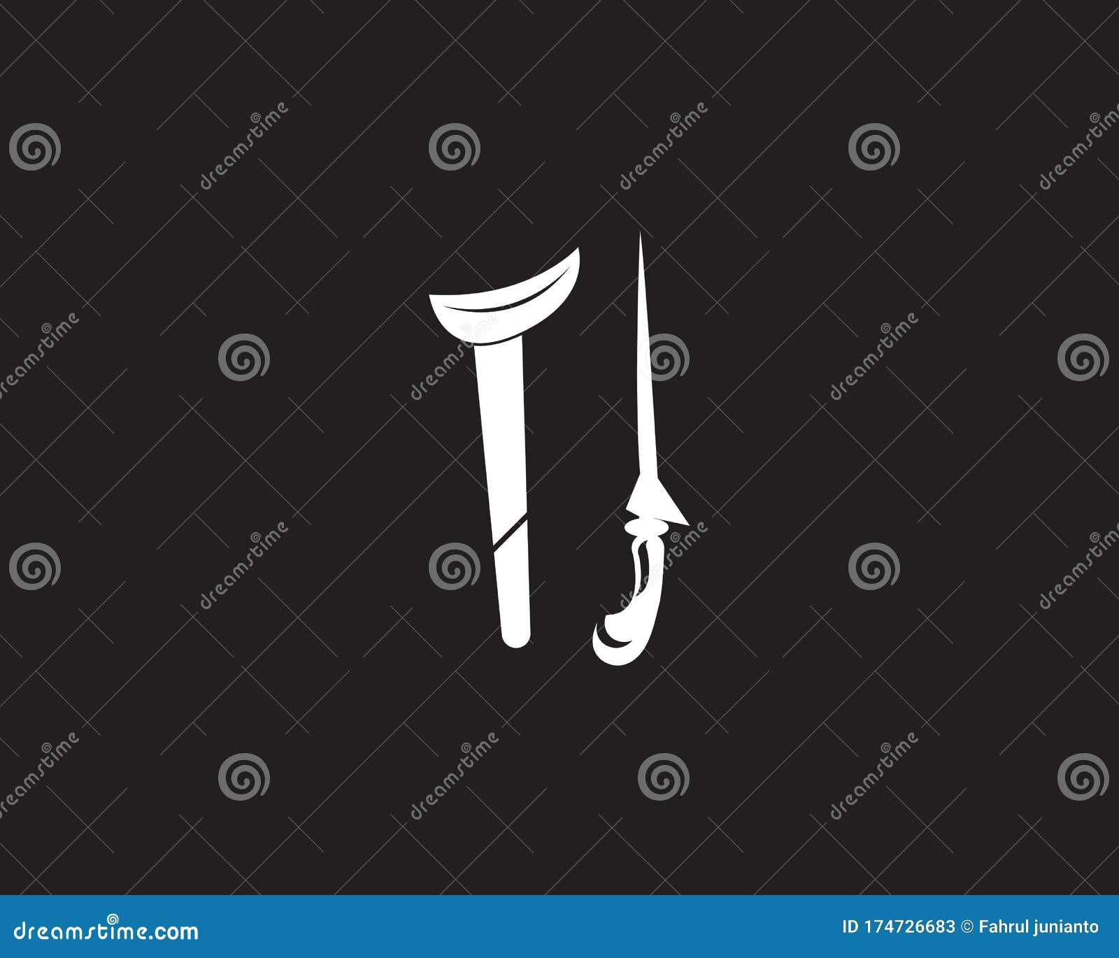 Indonesian Java Kris Symbol Vector Illustration Stock Illustration ...
