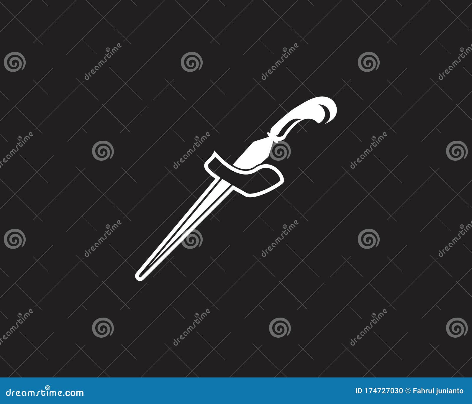Indonesian Java Kris Symbol Vector Illustration Stock Illustration ...