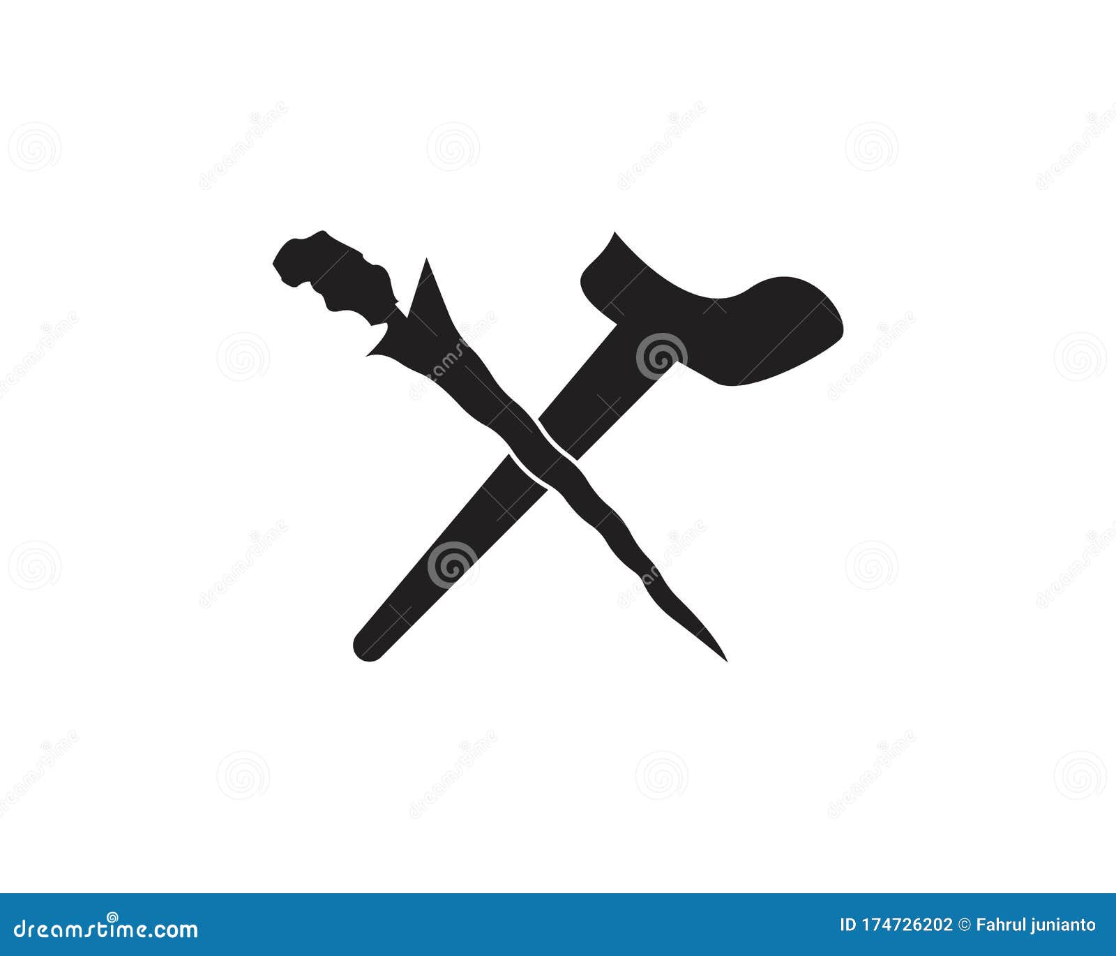 Indonesian Java Kris Symbol Vector Illustration Stock Vector ...