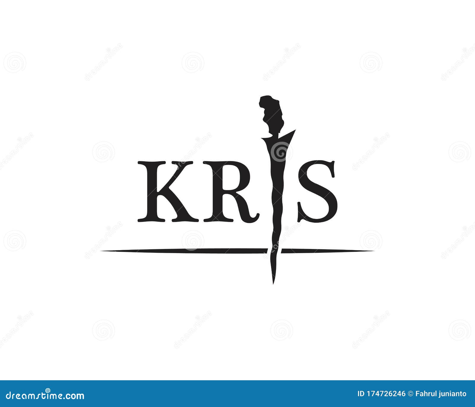 Indonesian Java Kris Symbol Vector Illustration Stock Illustration ...