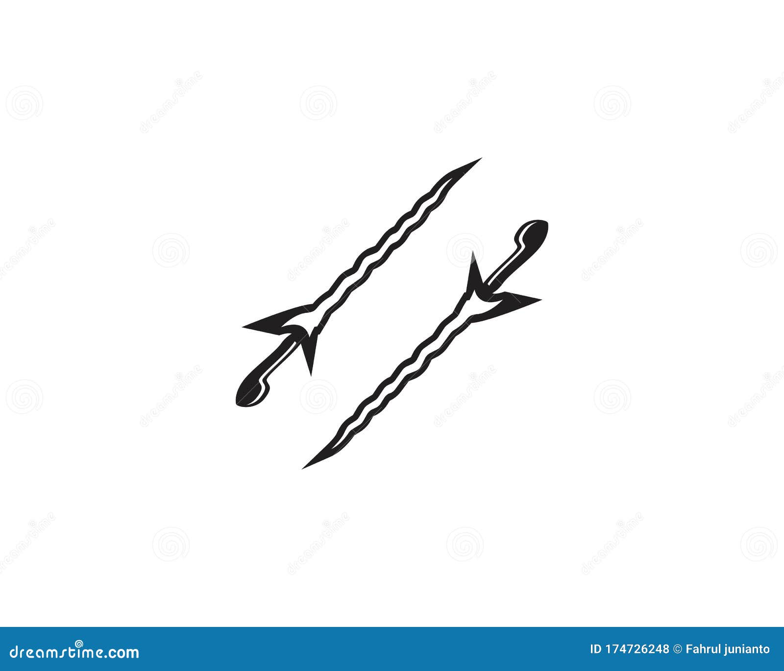 Indonesian Java Kris Symbol Vector Illustration Stock Illustration ...