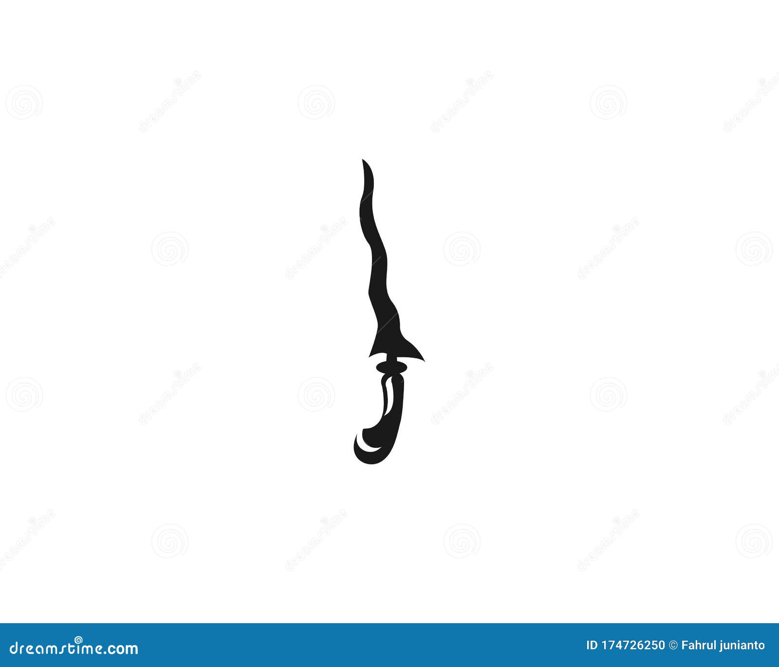 Indonesian Kris Symbol Vector Illustration | CartoonDealer.com #256455986