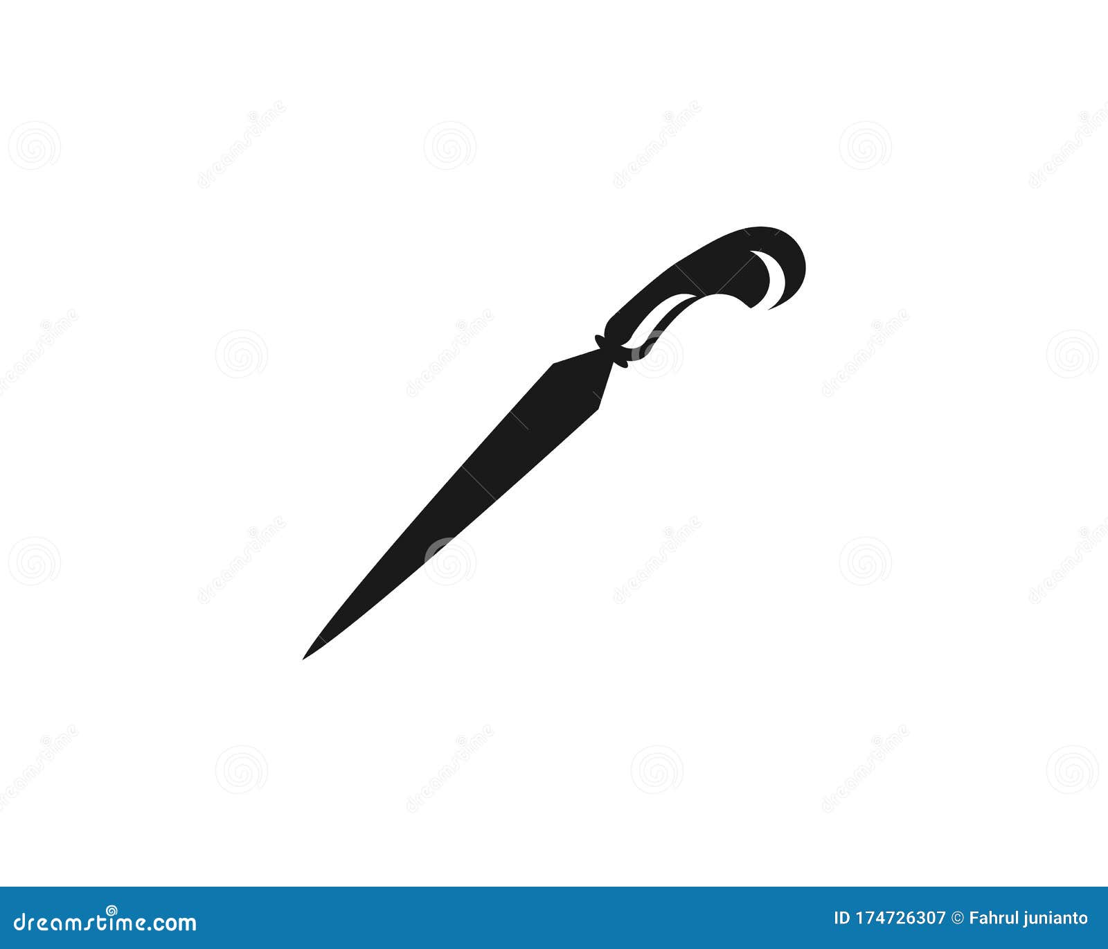Indonesian Java Kris Symbol Vector Illustration Stock Illustration ...