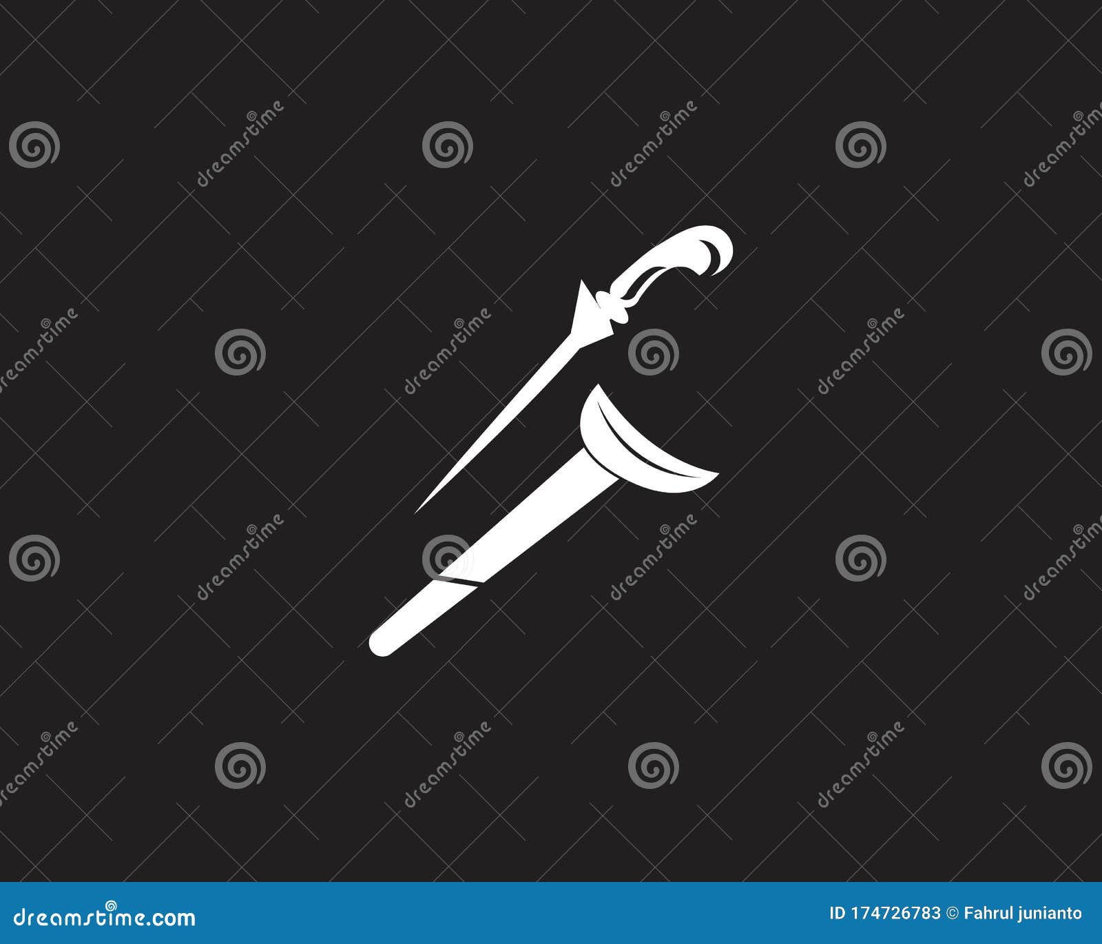 Indonesian Java Kris Symbol Vector Illustration | CartoonDealer.com ...