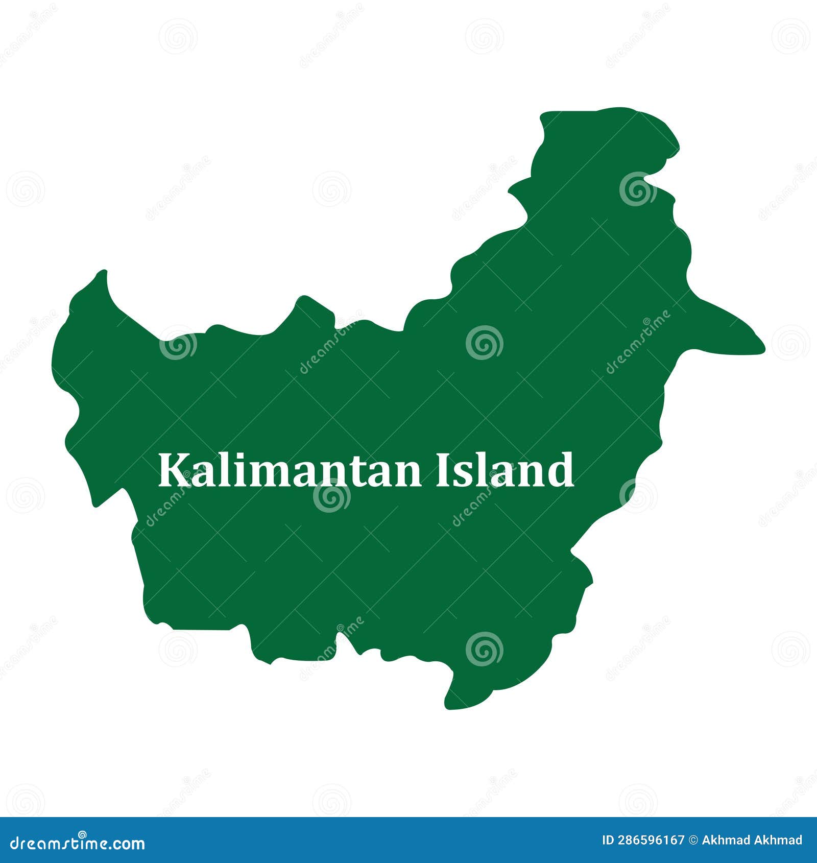 Indonesian Kalimantan Map Icon Stock Vector - Illustration of regional ...