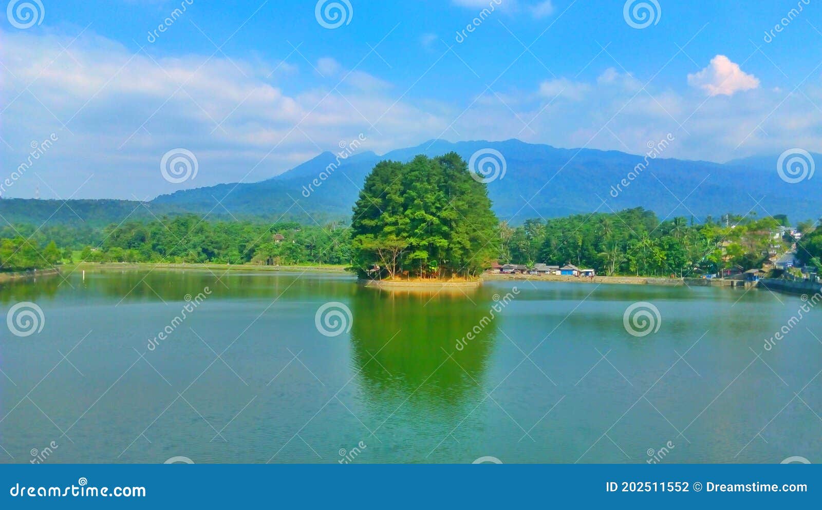 Indonesian Lake at Garut West Java Provinces Stock Photo - Image of ...