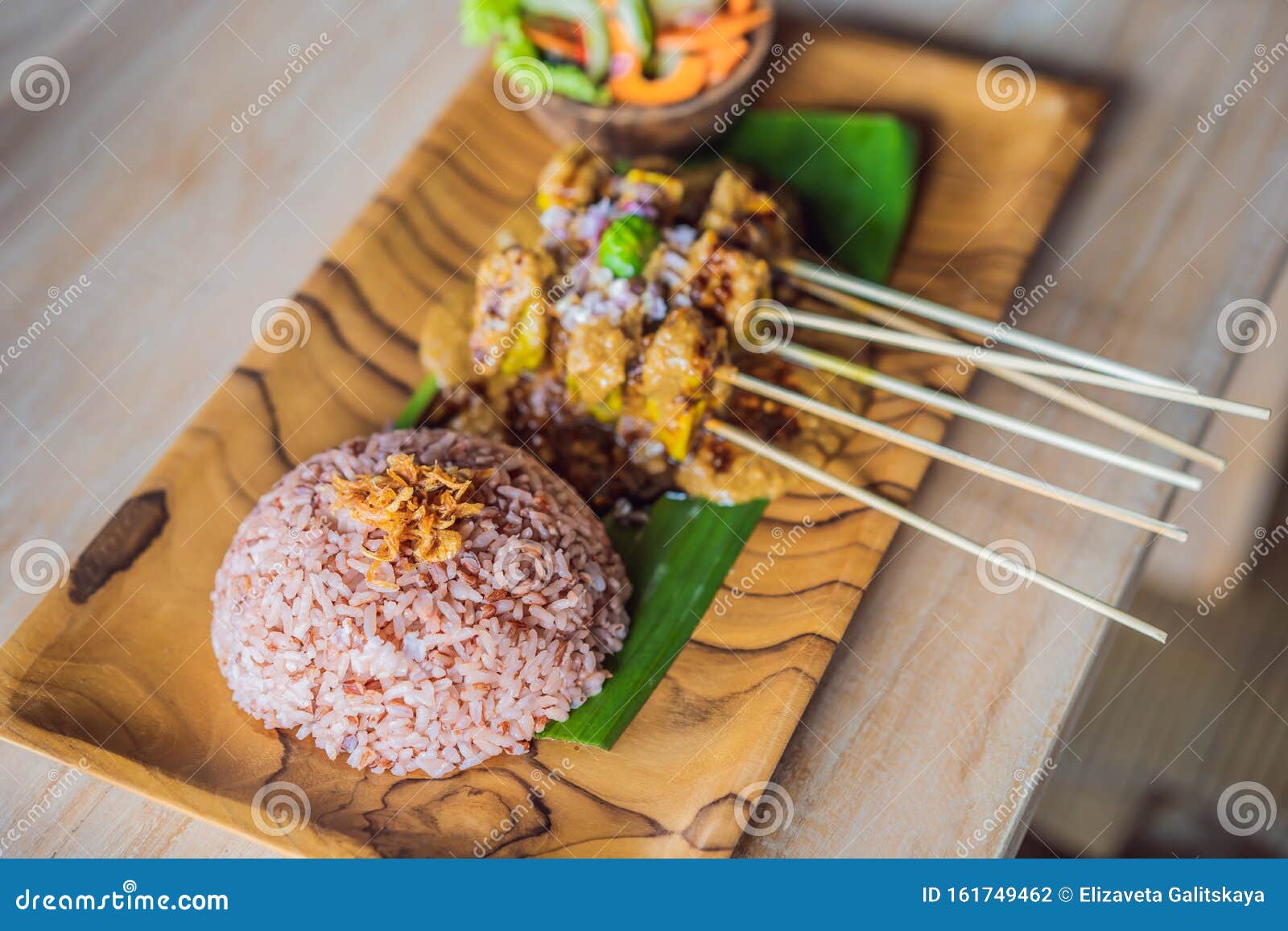 Indonesian Lunch Set Menu, Rice, Vegetables, Tempe Stock Photo - Image ...