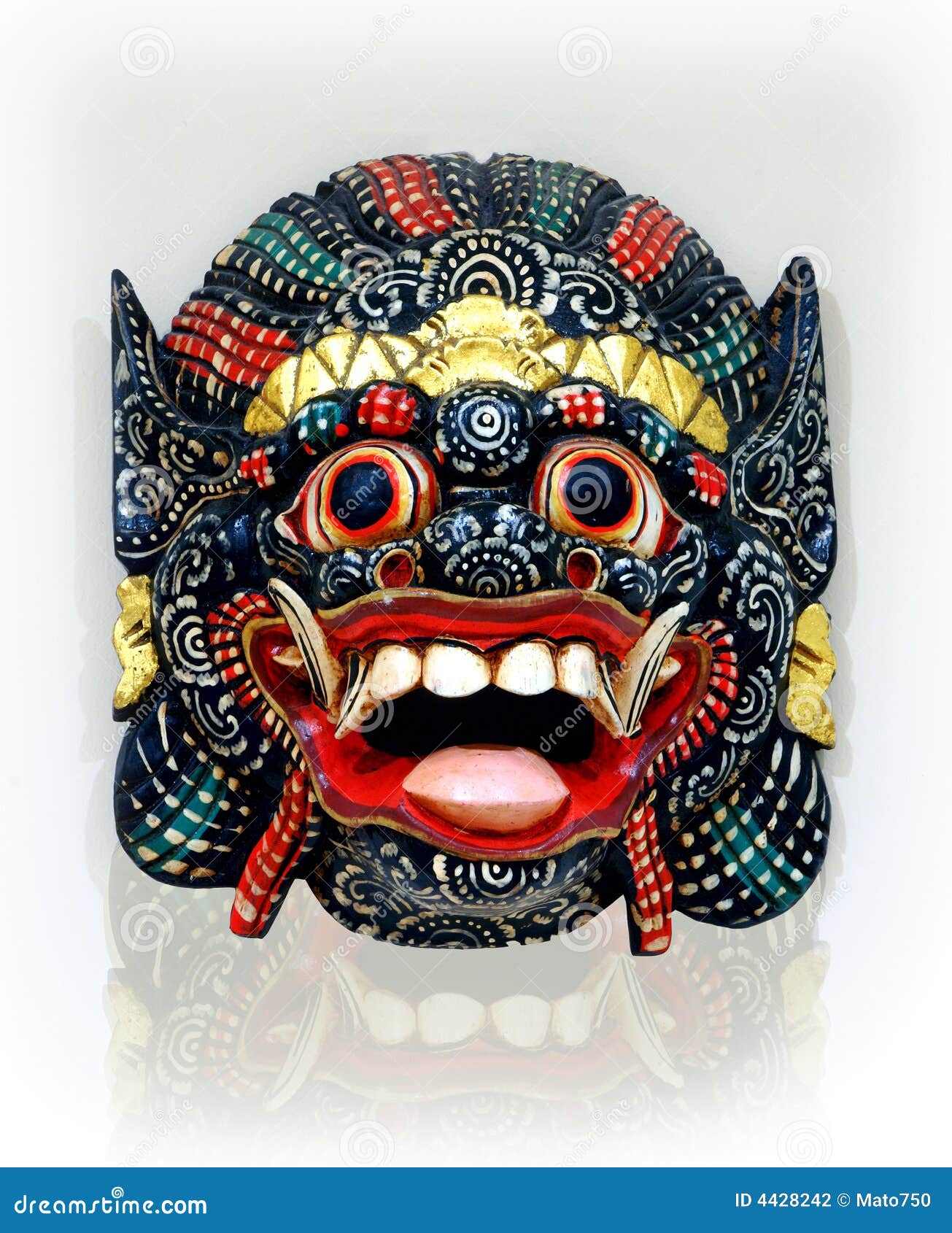Indonesian Mask stock photo. Image of black, colorful - 4428242