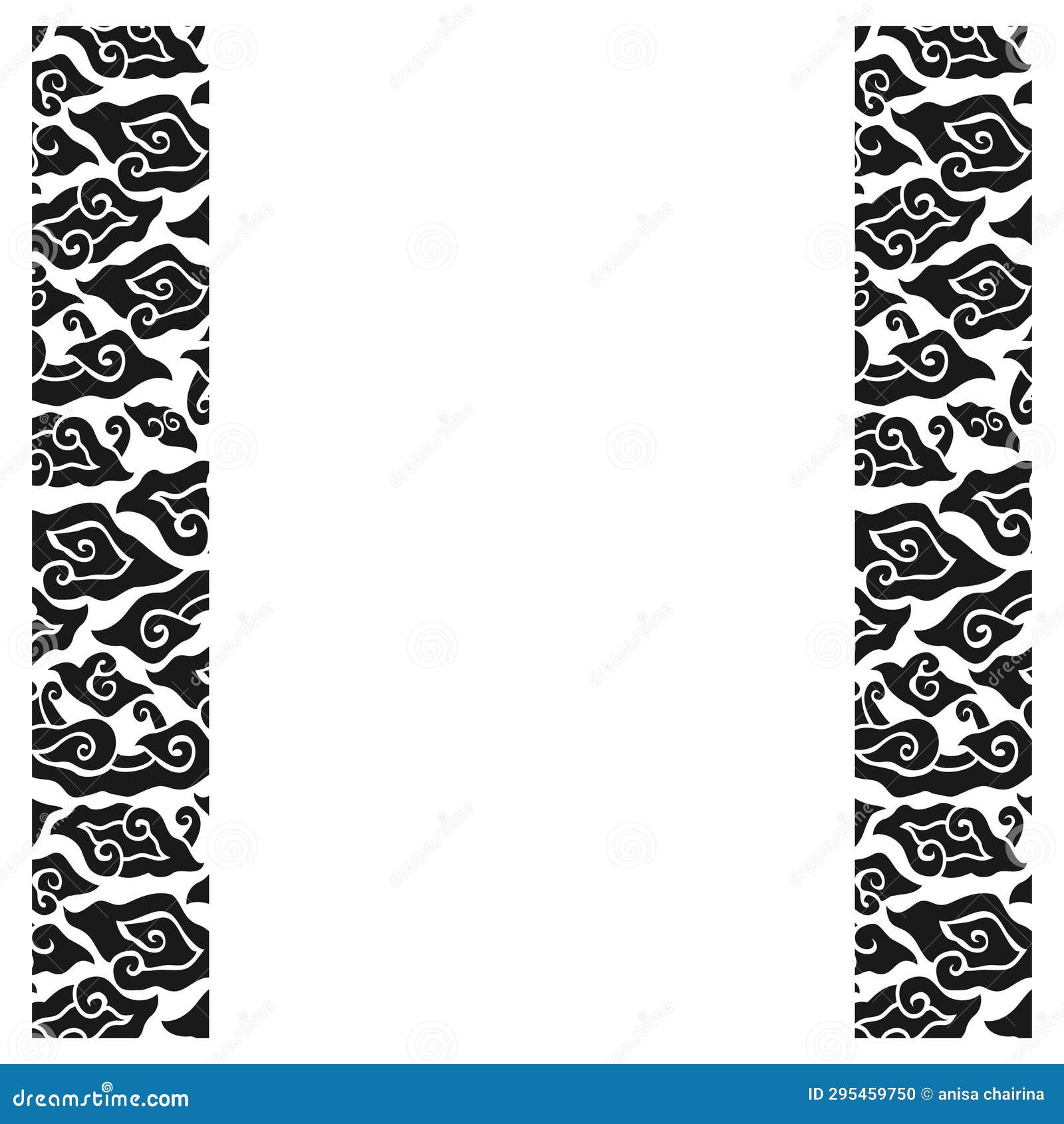 Indonesian Mega Mendung Batik Heritage Element Vector Design Stock ...
