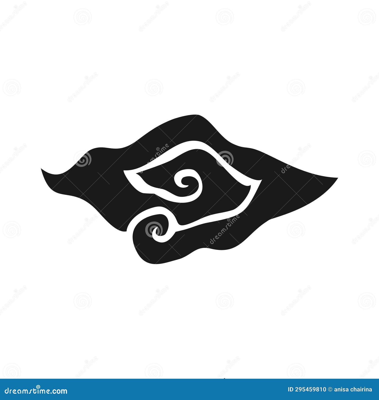 Indonesian Mega Mendung Batik Heritage Element Vector Design Stock ...