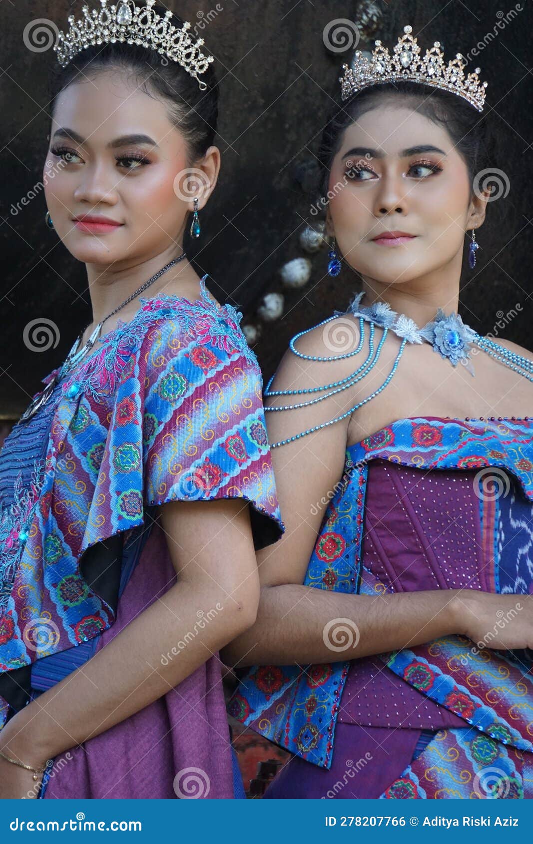 Indonesian Model with Batik Clothes. Batik is One of Indonesian Fabrics ...