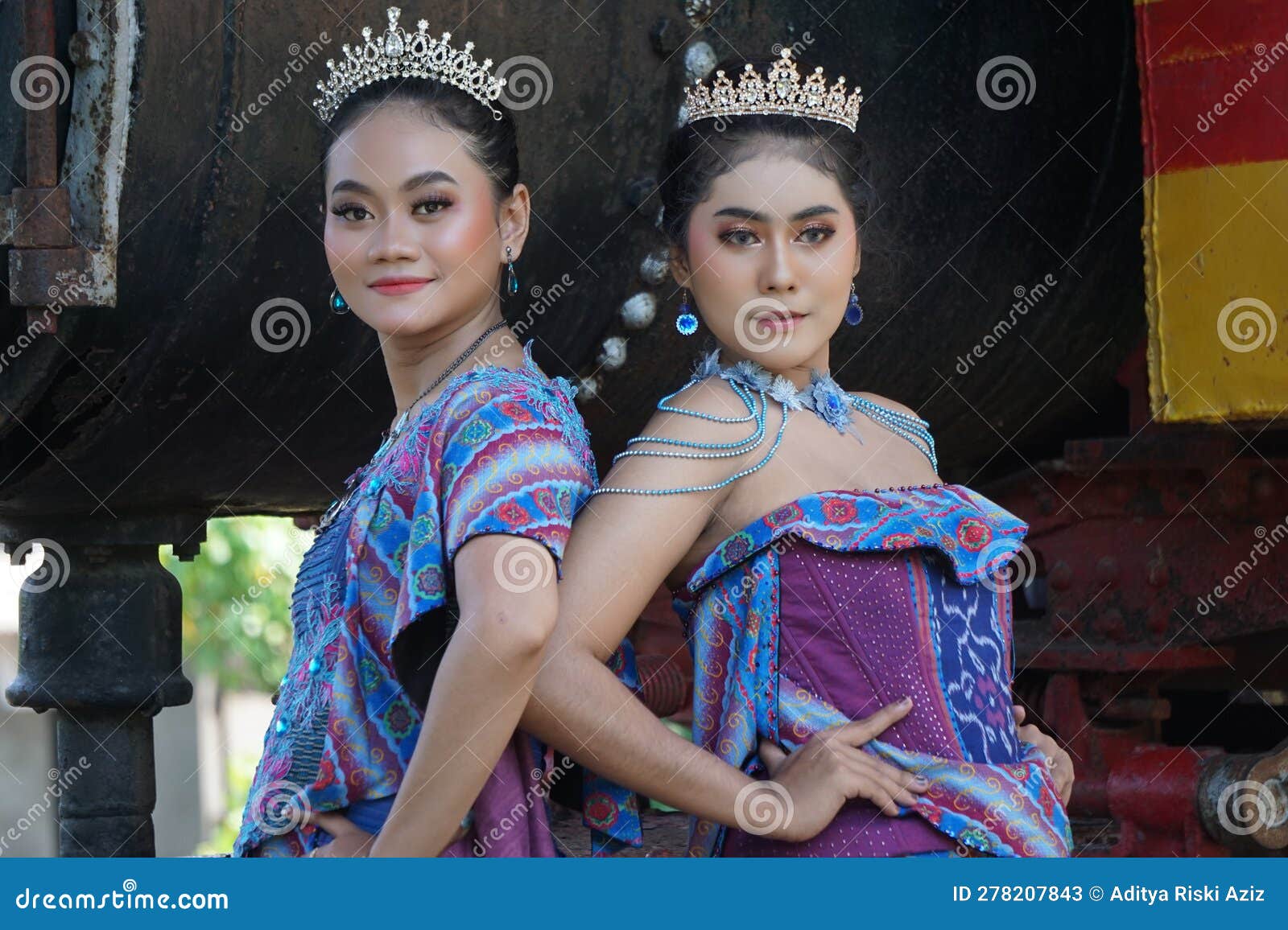 Indonesian Model with Batik Clothes. Batik is One of Indonesian Fabrics ...