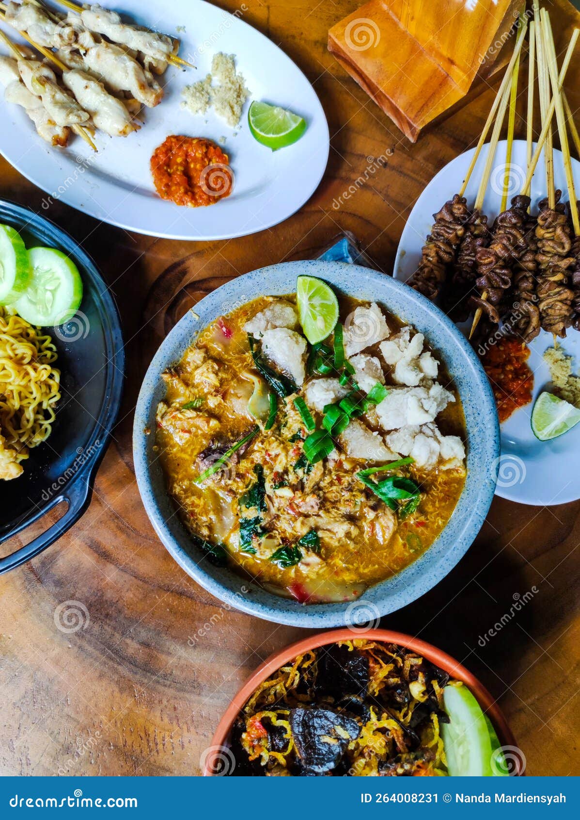 Indonesian Modern Restaurant Menu Stock Image - Image of meat ...