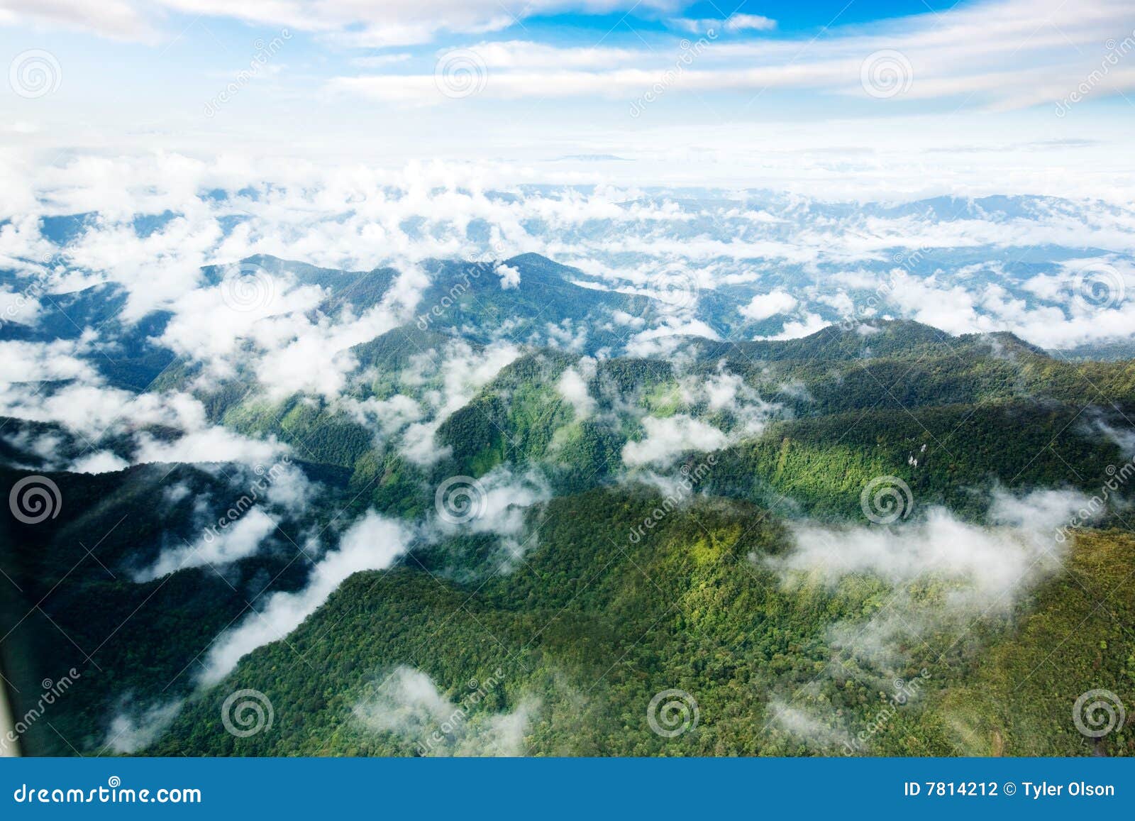 Indonesian Mountains stock photo. Image of aerial, cloud - 7814212