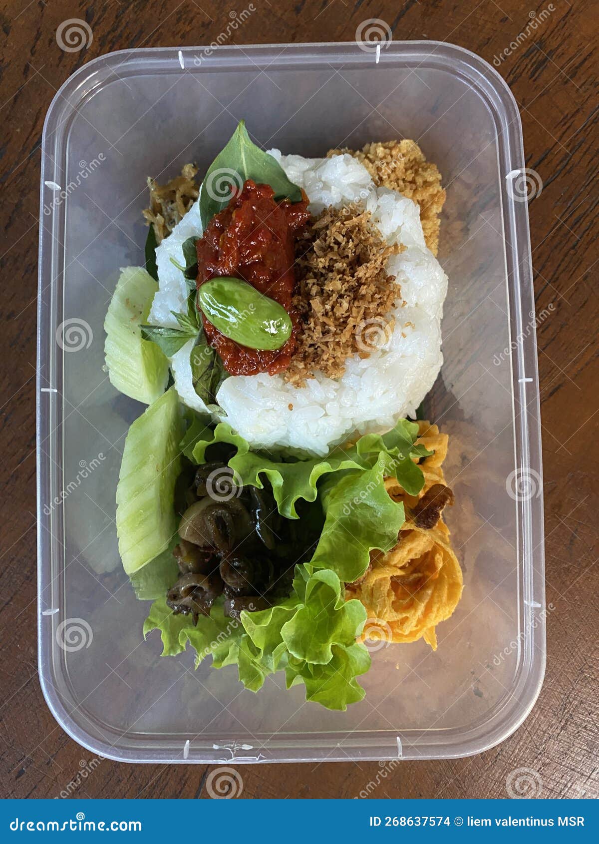 Indonesian Rice Dish Nasi Lemak Nasi Kuning Malaysian Food Fragrant ...