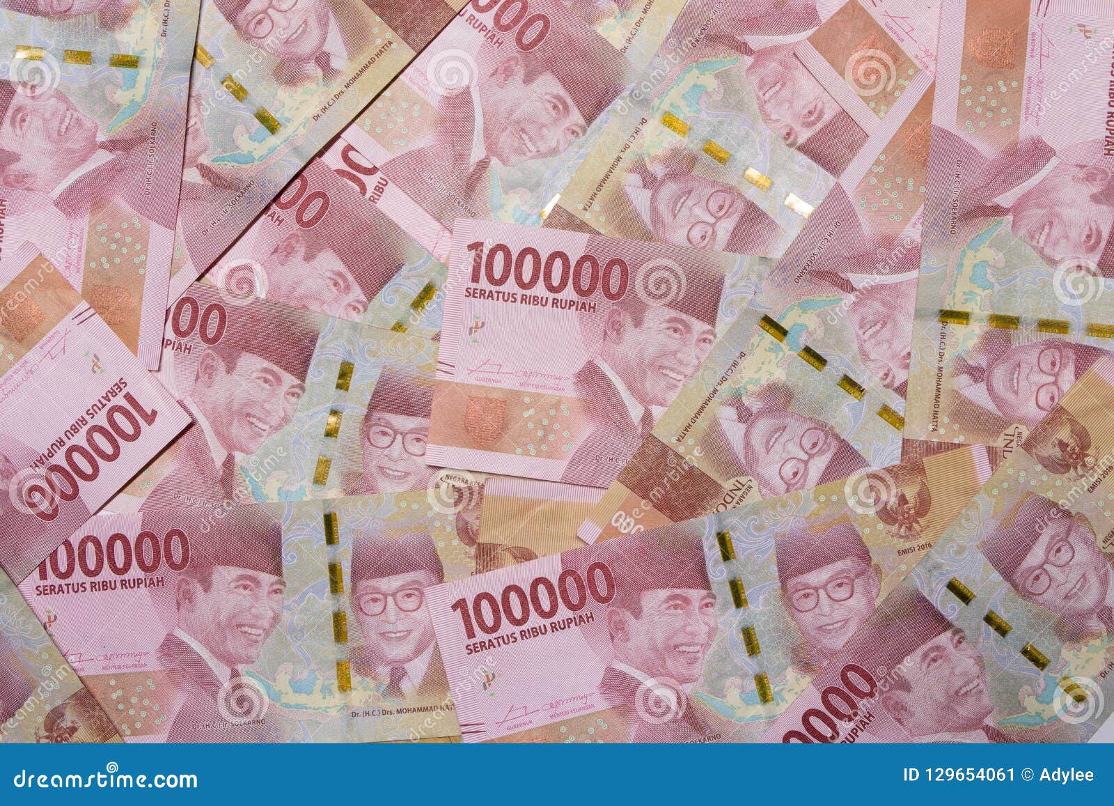 Indonesian rupiah 1 stock image. Image of finance, banknote - 129654061