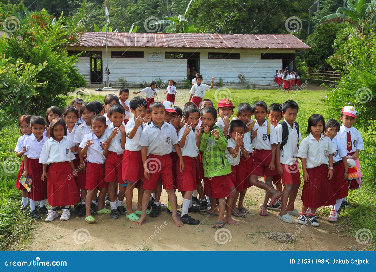 Indonesian schoolchildren editorial stock photo. Image of lore - 21591198