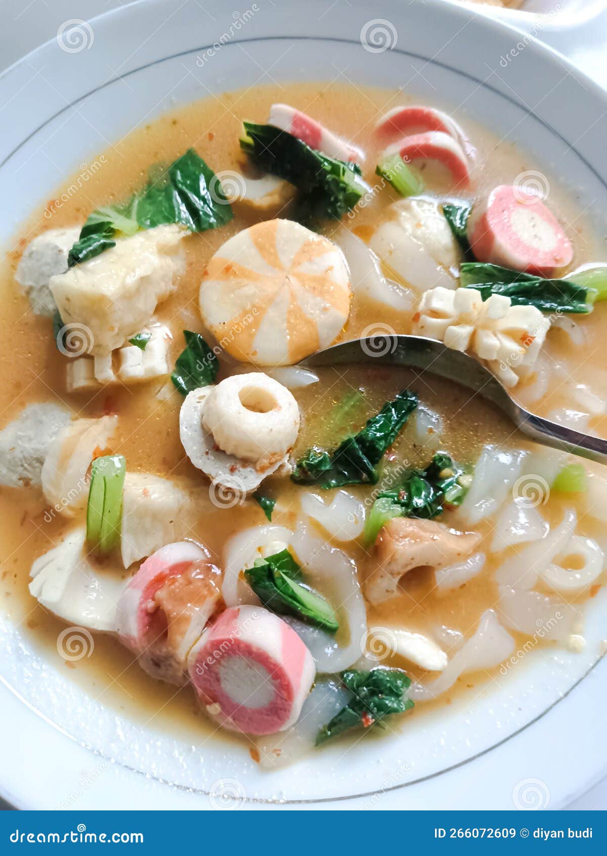 Indonesian Seafood noodle stock image. Image of noodle - 266072609