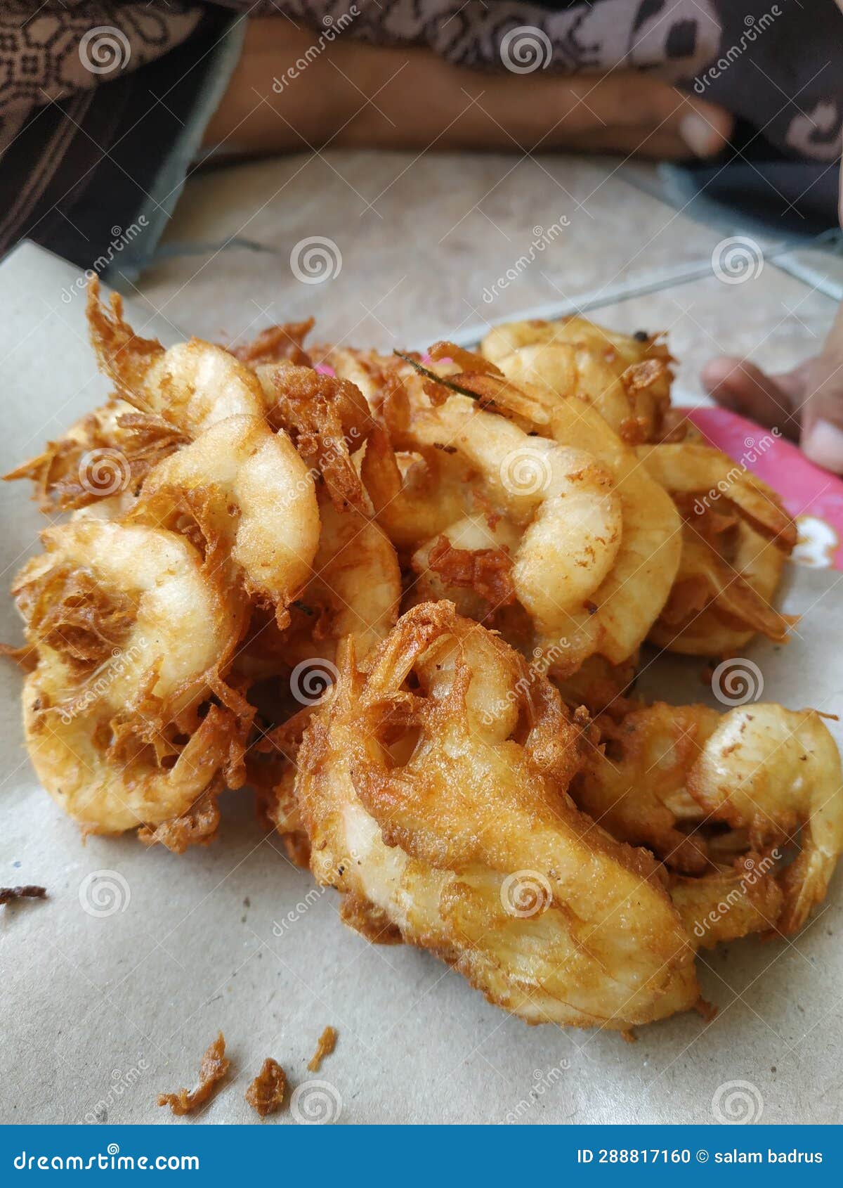 Indonesian Special Fried Prawns Which are Very Delicious Stock Photo ...