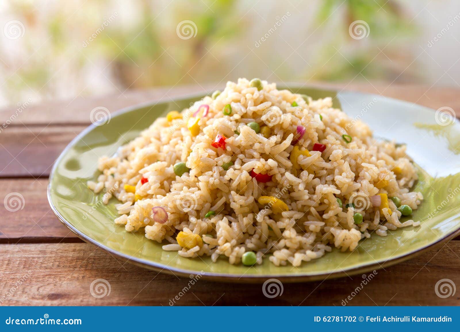 Indonesian Spicy Fried Rice Stock Photo - Image of asia, leek: 62781702