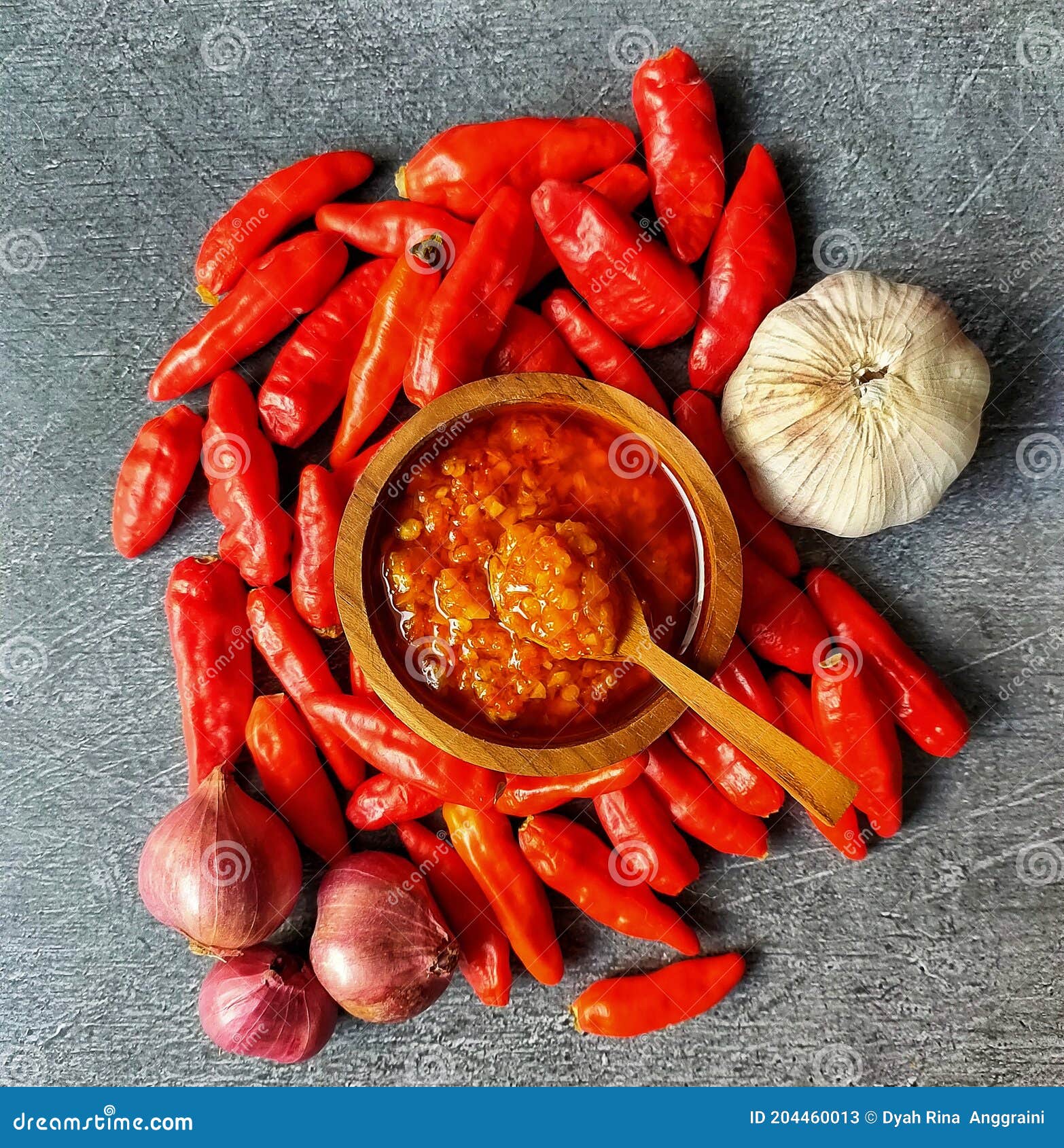 Indonesian Spicy Sambal Goreng Stock Image - Image of tomato, fish ...