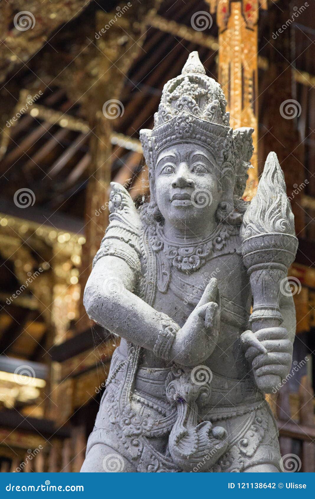 Indonesian Statue stock photo. Image of guard, architecture - 121138642