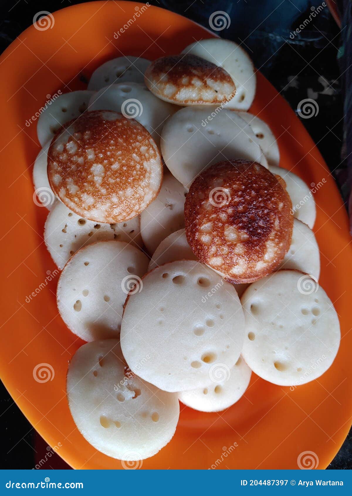 Indonesian Traditional Cake Laklak Stock Image - Image of breakfast ...